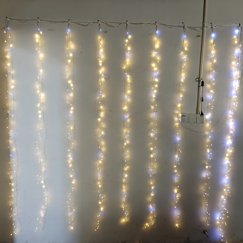 waterflowing cluster curtain light
