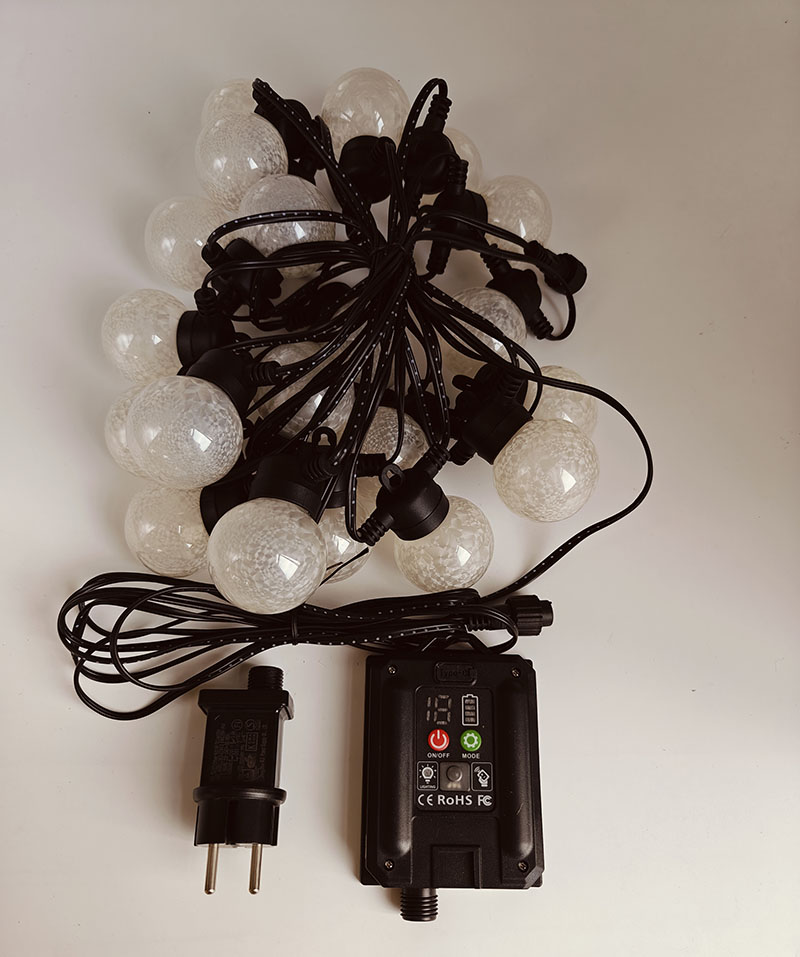 crack bulb g50 string lights terrace lighting bistro