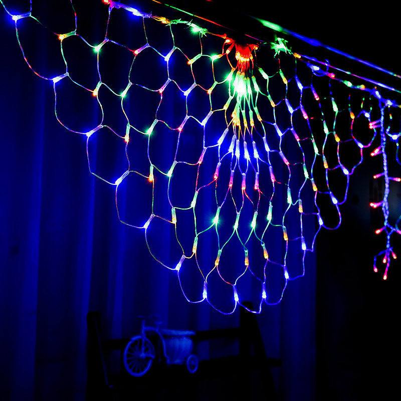 peacock tail net light,led curtain light,wedding light