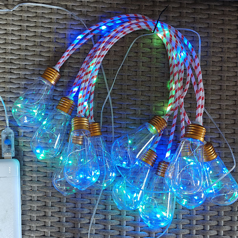 christmas decor lights,glowing rope bulb string lights