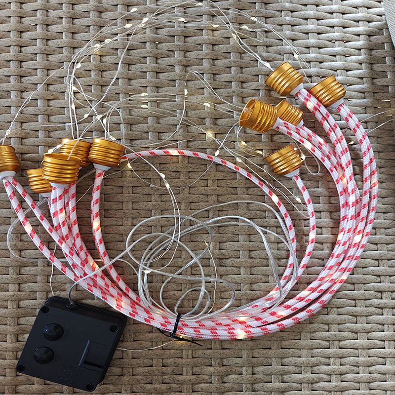 christmas decor lights,glowing rope bulb string lights