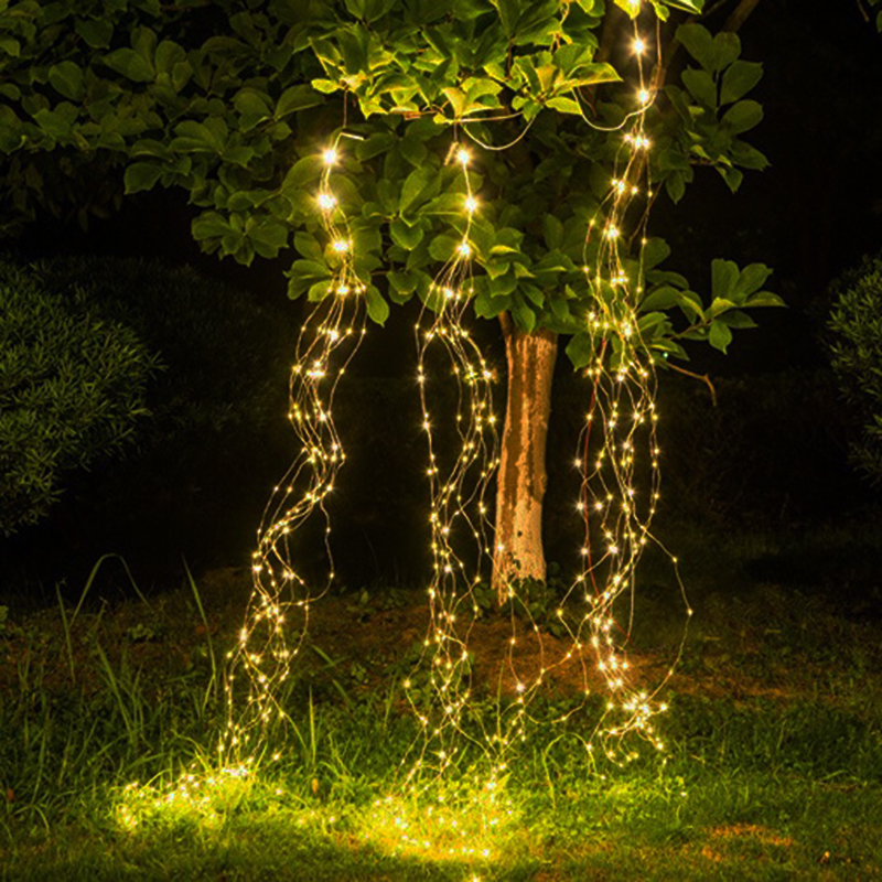 Solar Waterfall Fairy Bunch Lights