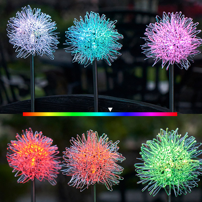 solar dandelion garden spike lights,patio decor lights