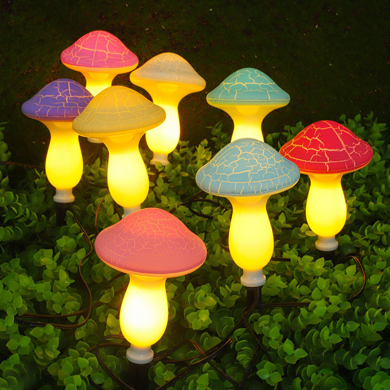 solar mushroom garden spike lights,pathway lights,garden decor lights