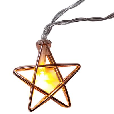 metal star led fairy lights,golden star string lights