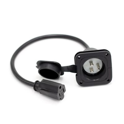 NEMA 5-15P to 5-15R power inlet