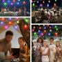 Solar power S14 RGB string lights